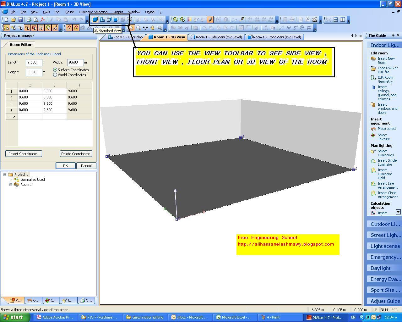 DIALux Lighting Software Program - Red Version ~ Electrical Knowhow