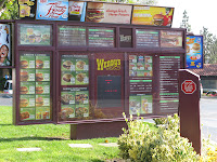 Virtual Marketplace - West Region: Drive Thru Menu Board - Wendy's