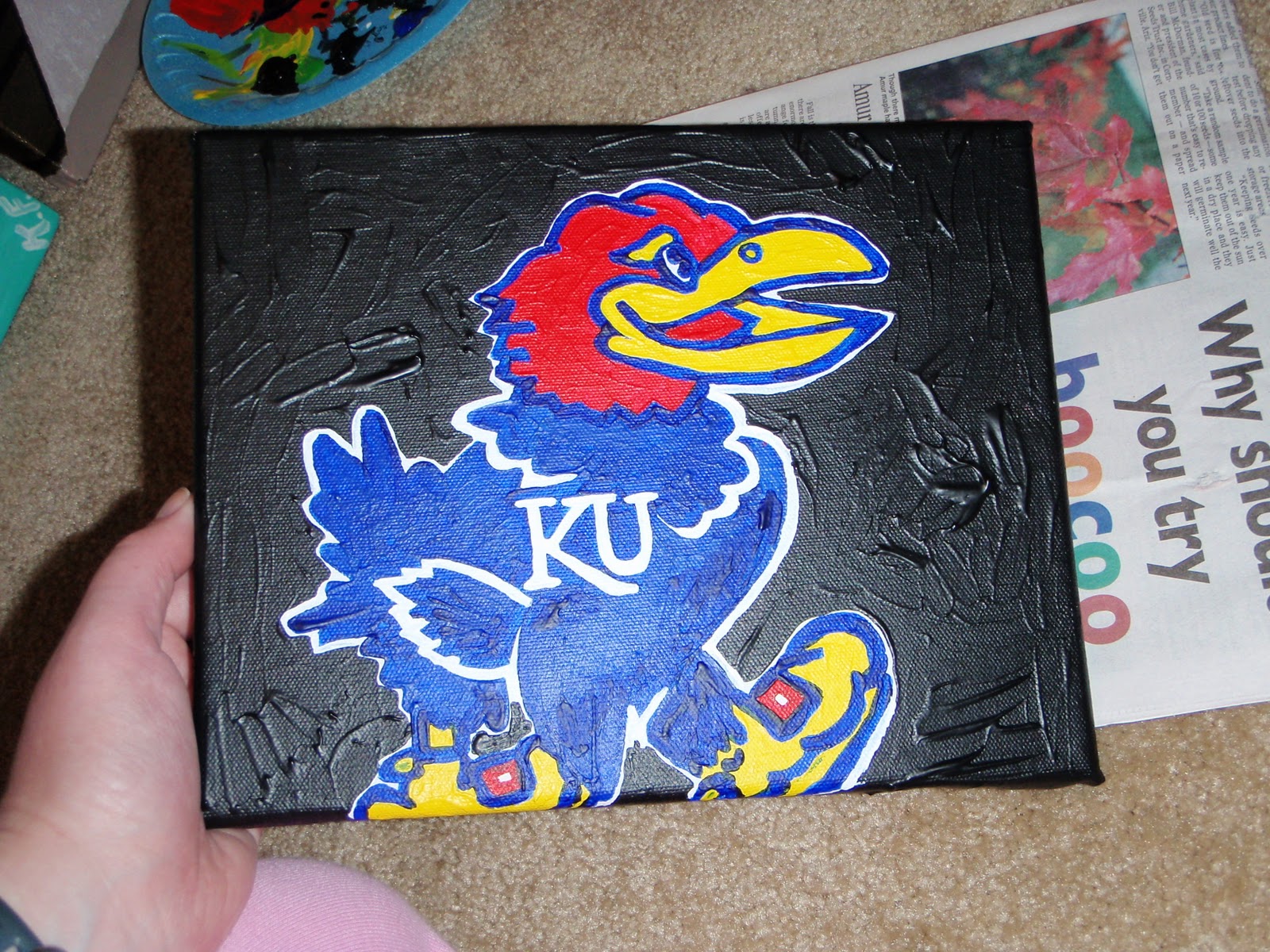 Kara's Kustom Art: Kansas Jayhawk
