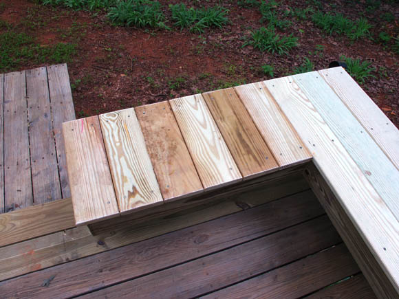 Randy & Meg's Garden Paradise: The re-purposed deck has come a long way!