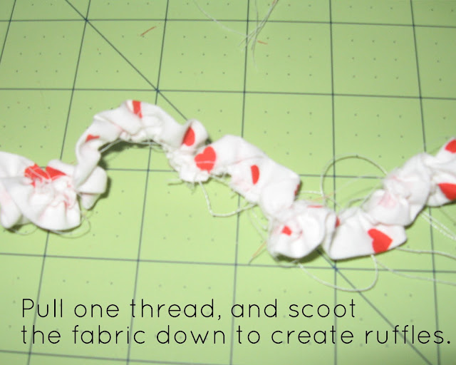 Pickup Some Creativity: Ruffle Heart Banner Tutorial