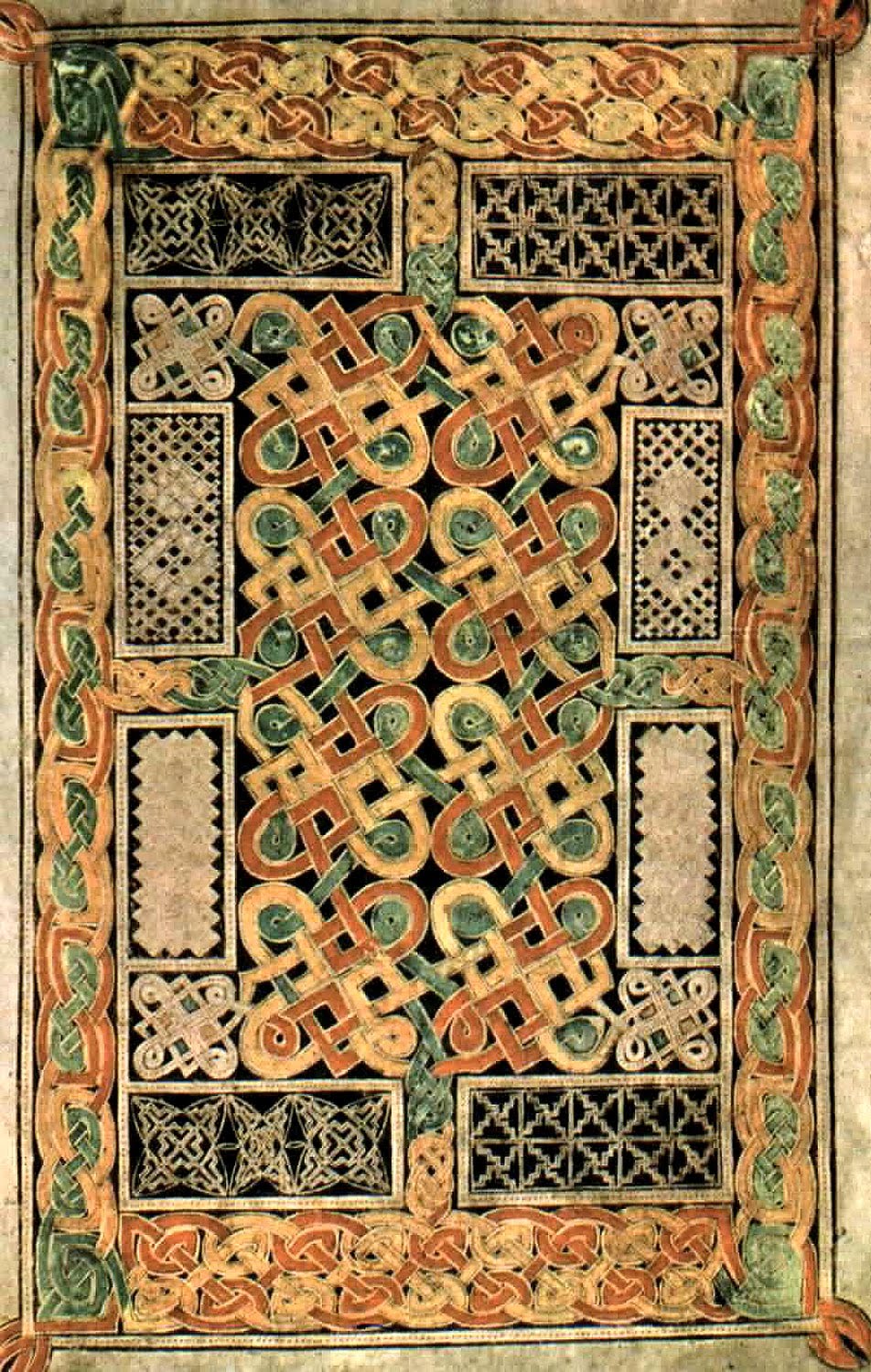 New Liturgical Movement: Pages from the 7th Century Book of Durrow