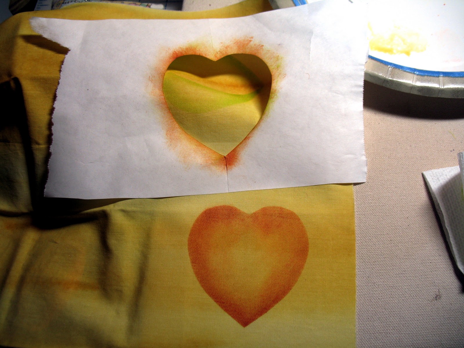 Tropical Applique: Stenciling with Inks