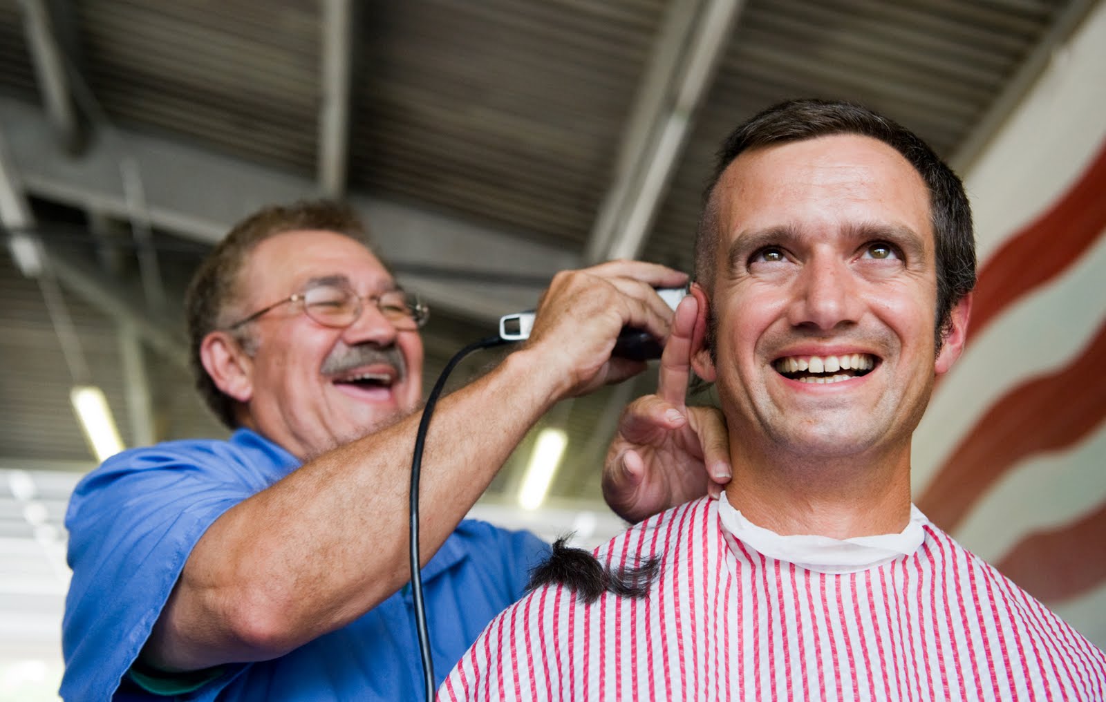 Photos by Emma: Shaving your head for cancer