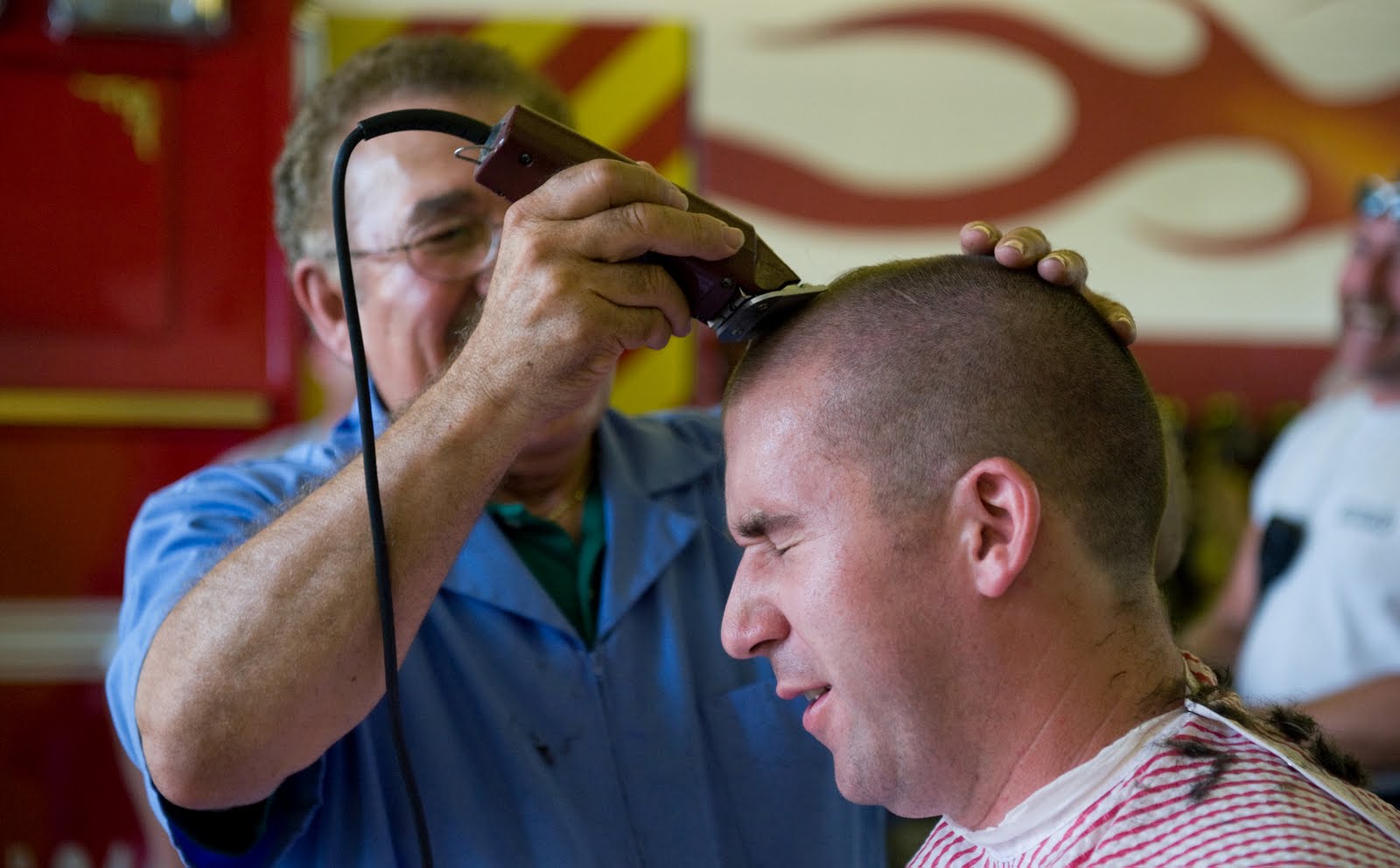 Photos by Emma: Shaving your head for cancer