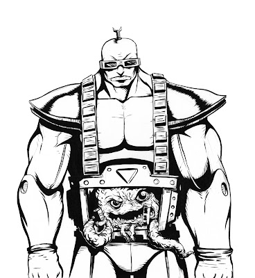 Krang Sketch Coloring Page