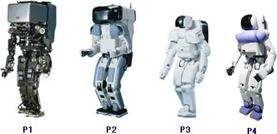 PrashantSharma: Asimo Evolution from 1993 (P1) to 2010 (P4)