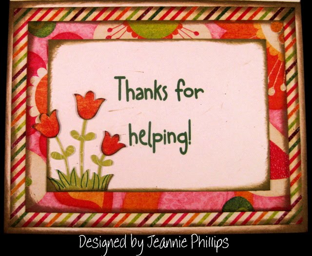 A Place For My Cards: Thanks for Helping