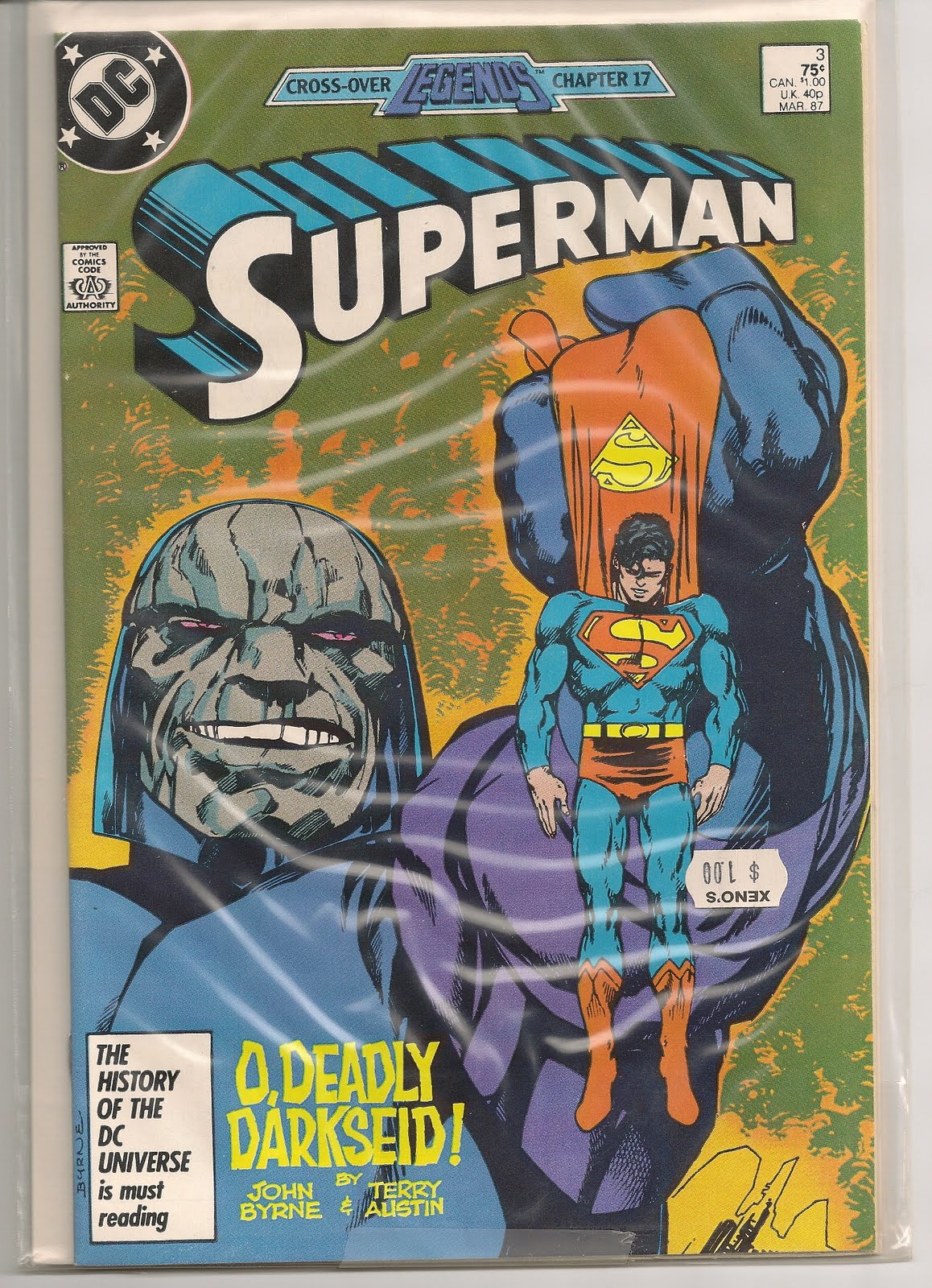 superman: DC comics superman issue 3 Mar. 87