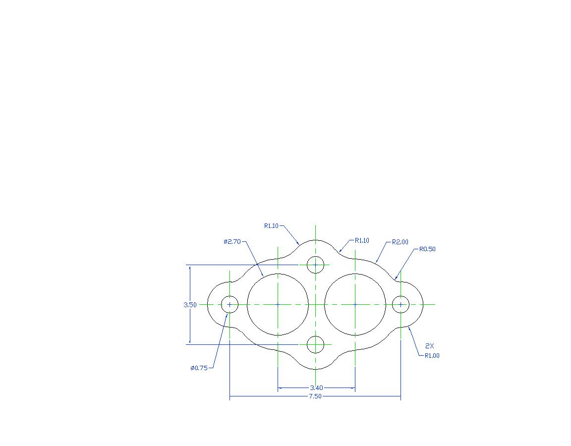 Technological Design: Gasket Mechanical Drawing