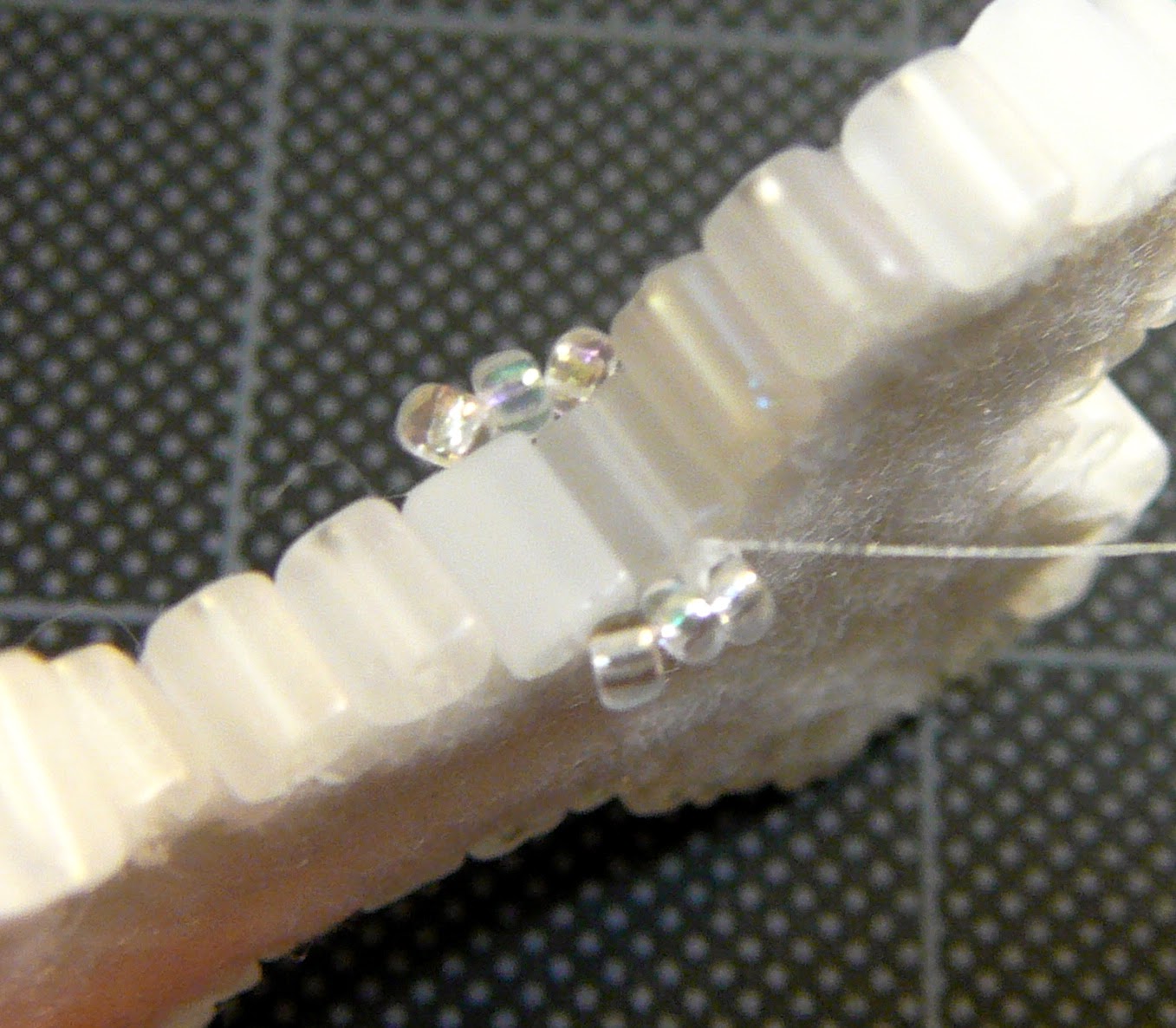 Rhinestone Beagle: Beaded Bone Ornament Tutorial