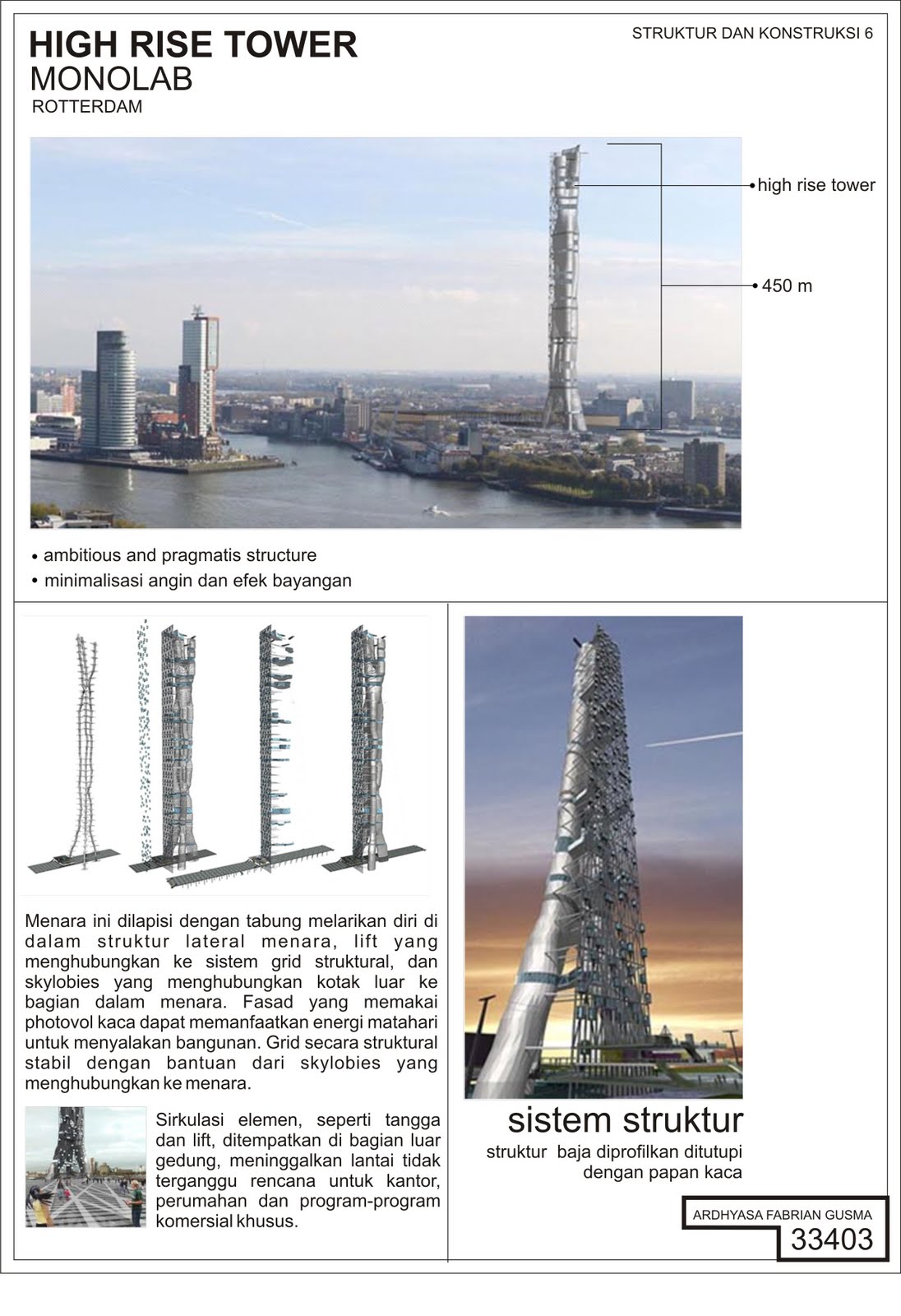 Struktur dan Konstruksi 6 - High rise building | A + A s t u d i o