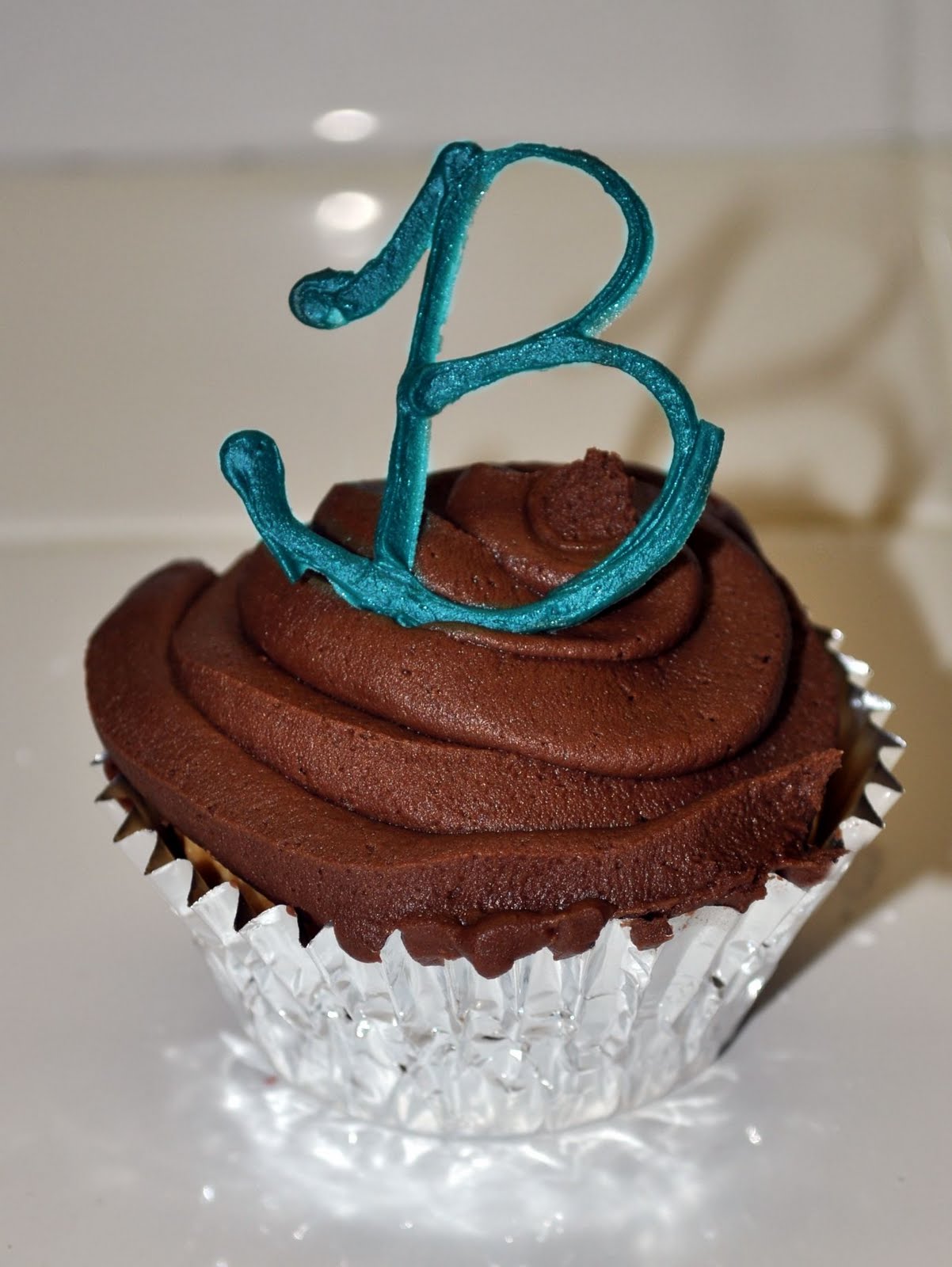Iced by Amy: "B" Cupcakes