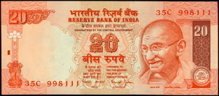 Indian Banknote: Prefix, Inset and Serial Number Syntax of Mahatma ...