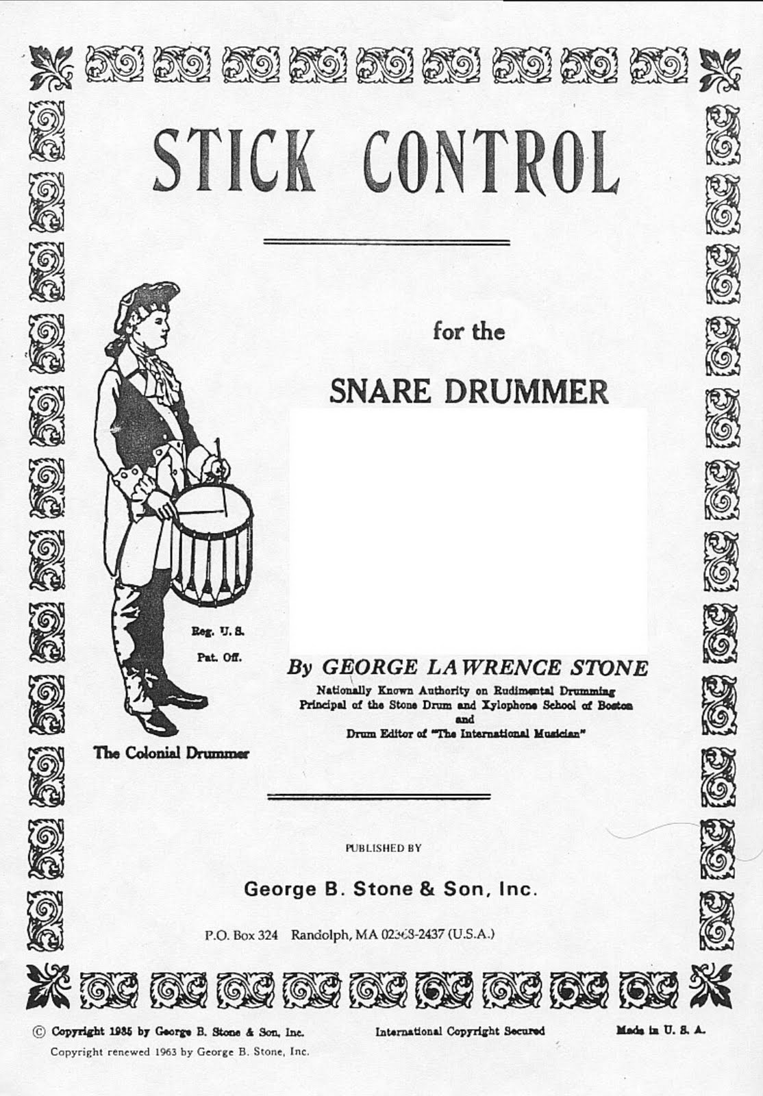 Gustavo Teixeira: Stick Control - para Download de George Lawrence Stone