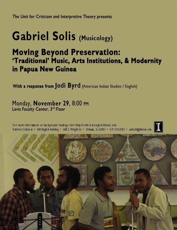 Kritik: 11/29 Lecture, Gabriel Solis: "Moving Beyond Preservation ...