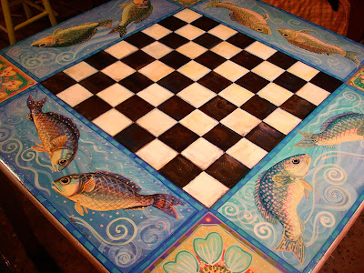 Painting It: Painted Game Table