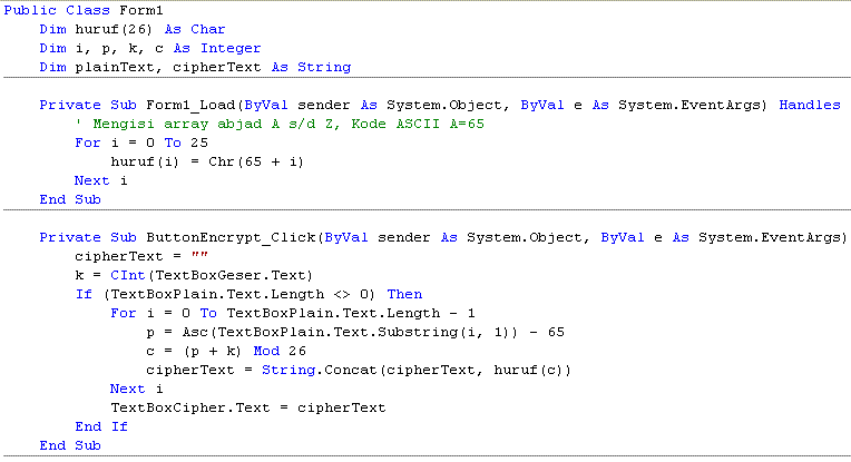 Ahmad Juniar: Caesar Cipher