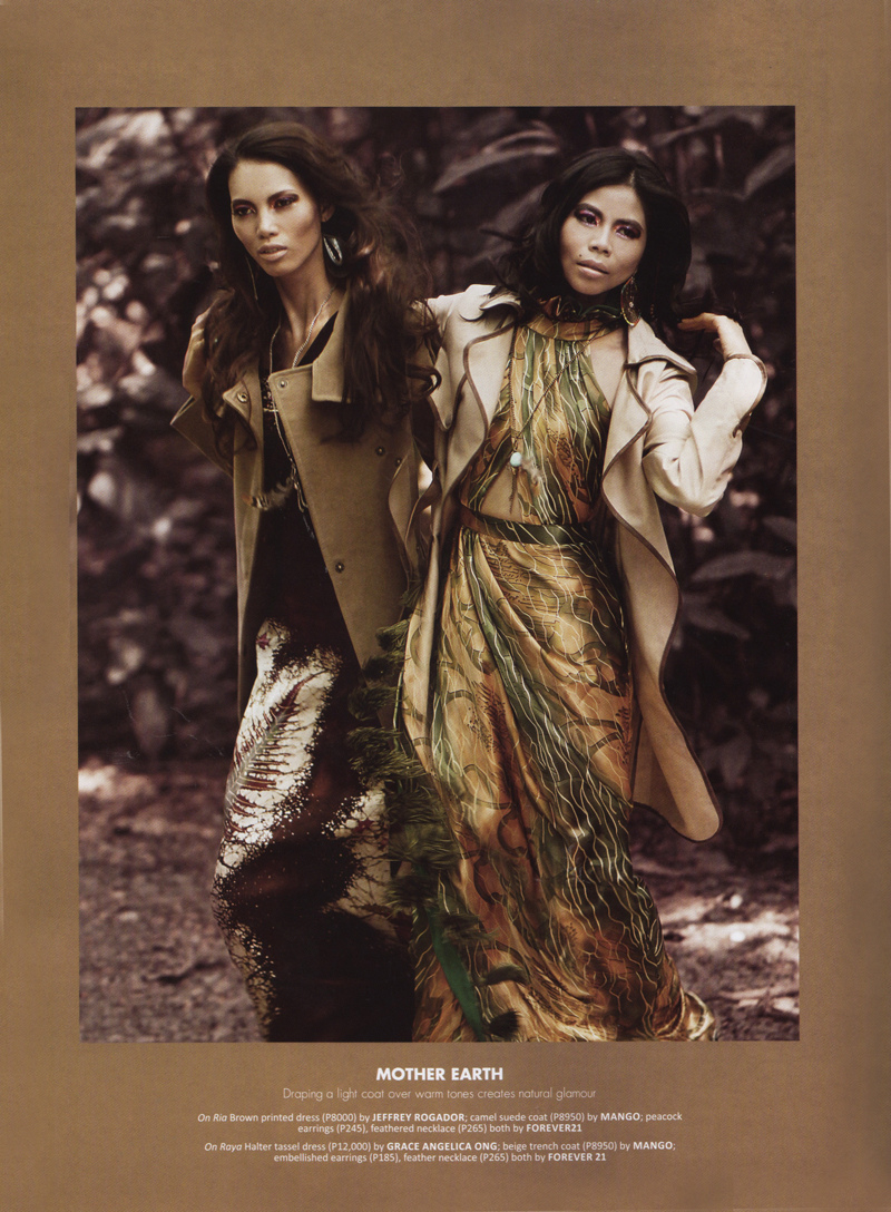 Fashion Media PH: Gypsy Beat: Ria Bolivar and Raya Mananquil for Mega ...