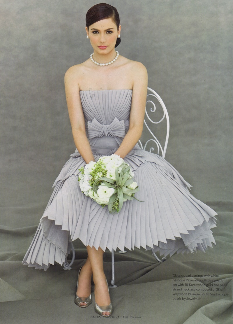 Fashion Media Ph Looking Ahead Kristine Hermosa In Cary Santiago Bridal Couture For Metro