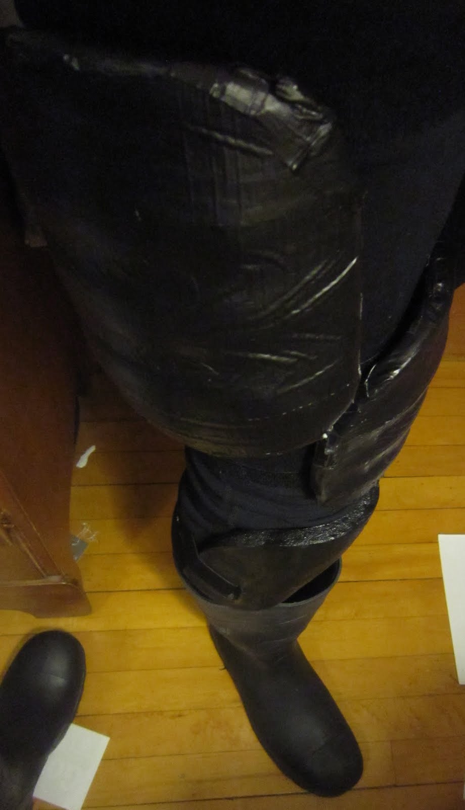 Chuck Does Art: DIY Batman Costume: Leg Armor