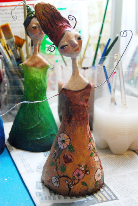 Paper Clay Doll:3 girls