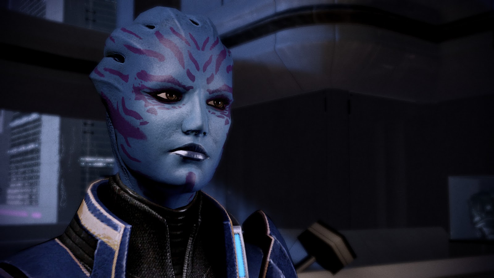 Are the Asari's eyebrows makeup, hair, or...? : r/masseffect