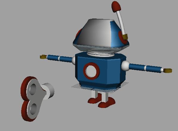 Robot 3D: Maya Modeled Robot