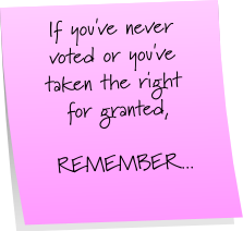 Only Parent Chronicles: Post-It Note Tuesday - Election Day