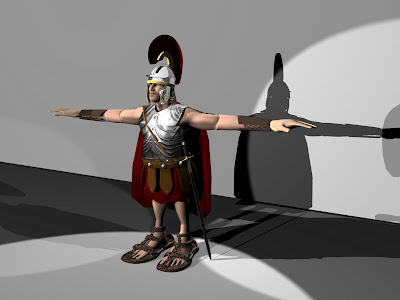 Dman's 3D Textured Models: Roman Soldier Model