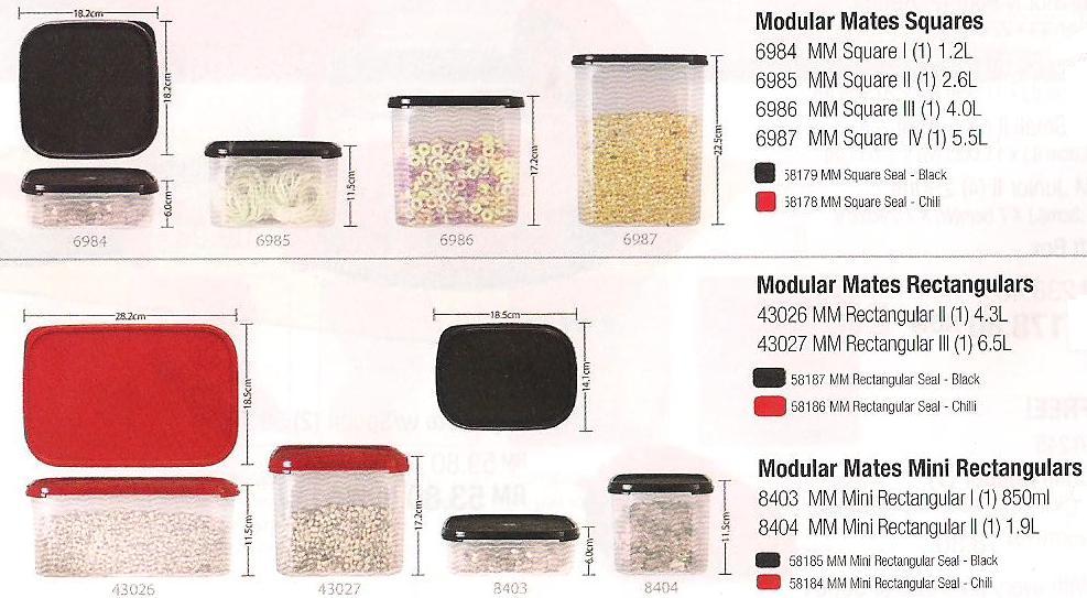 Order Tupperware Online (Malaysia): Modular Mates 3 (p08-2011-1)