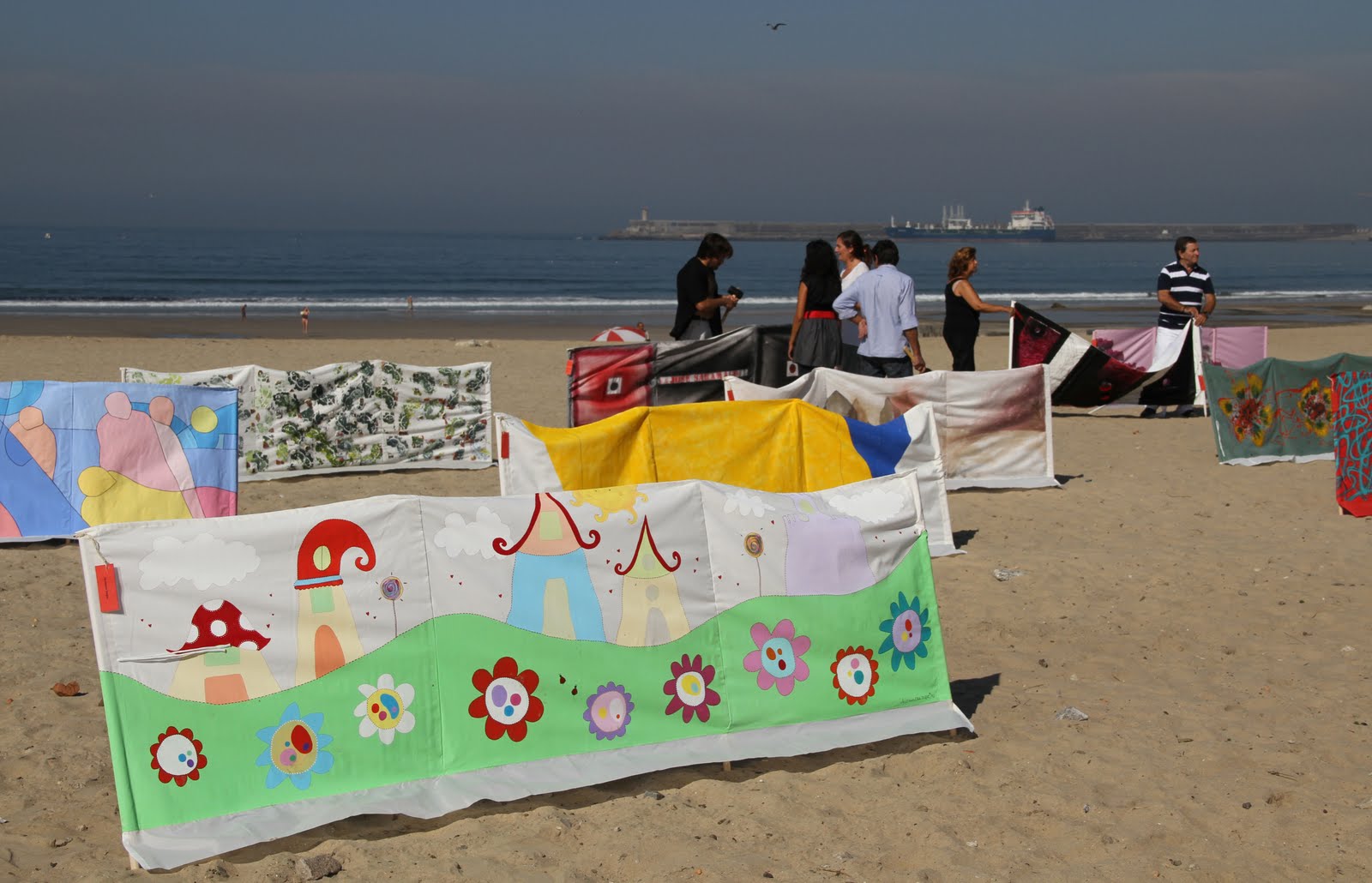 Grifo Planante: PINTURAS NOS PÁRAVENTOS