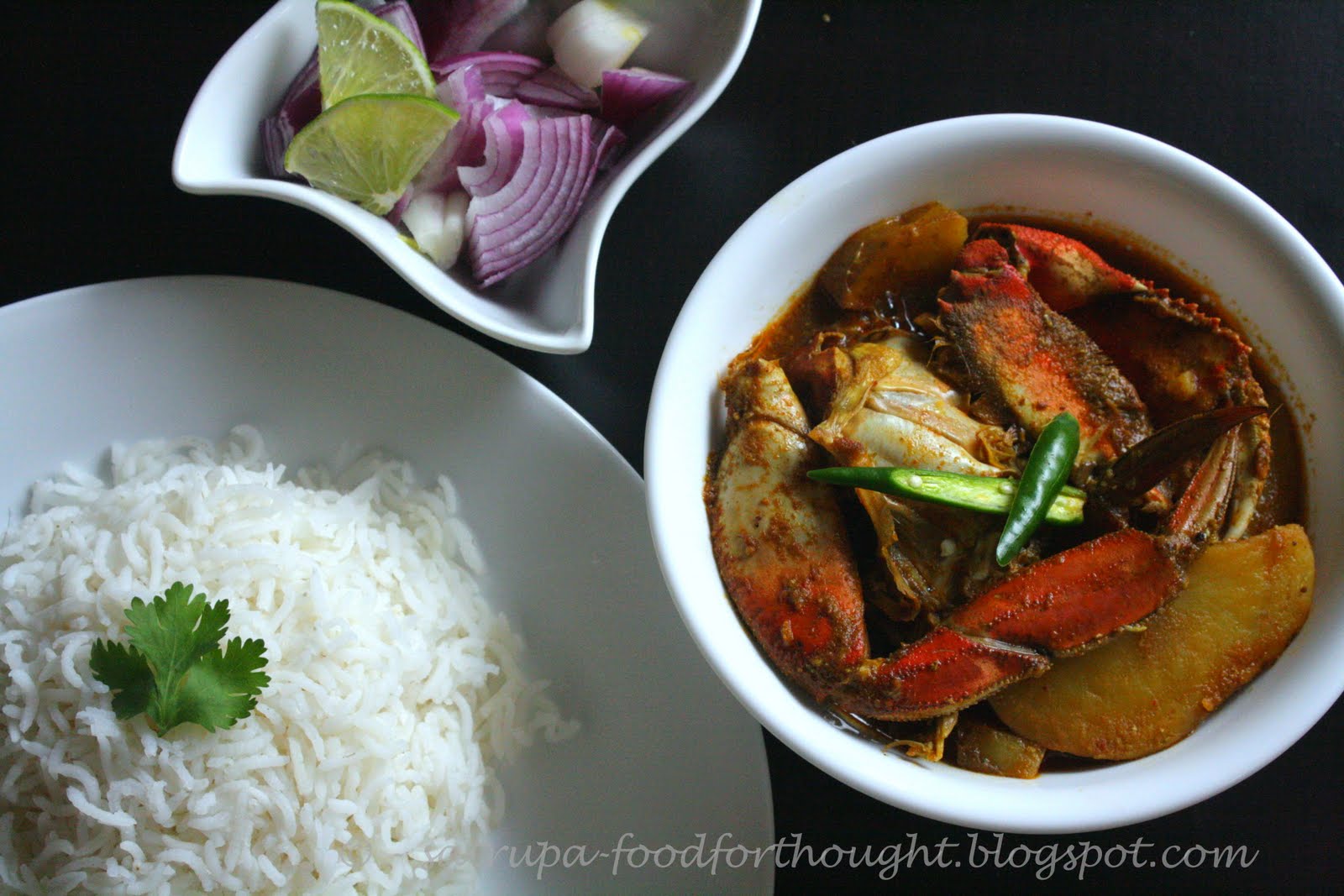 Food for Thought !!: Kankada Tarkari .... Crab Curry Odiya Style