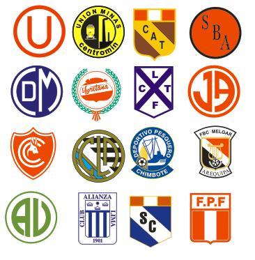 Vetor Set: ESCUDOS DE FUTEBOL PERU