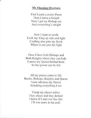 CHESS MATERIALS: Samples of chess poems and songs