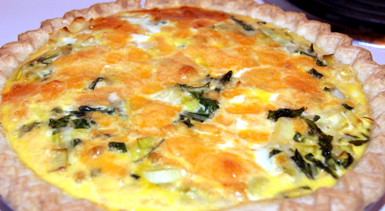 The Bionic Baker: Kale and Leek Quiche