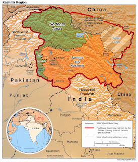 Mirpur Azad Kashmir: Kashmir Map