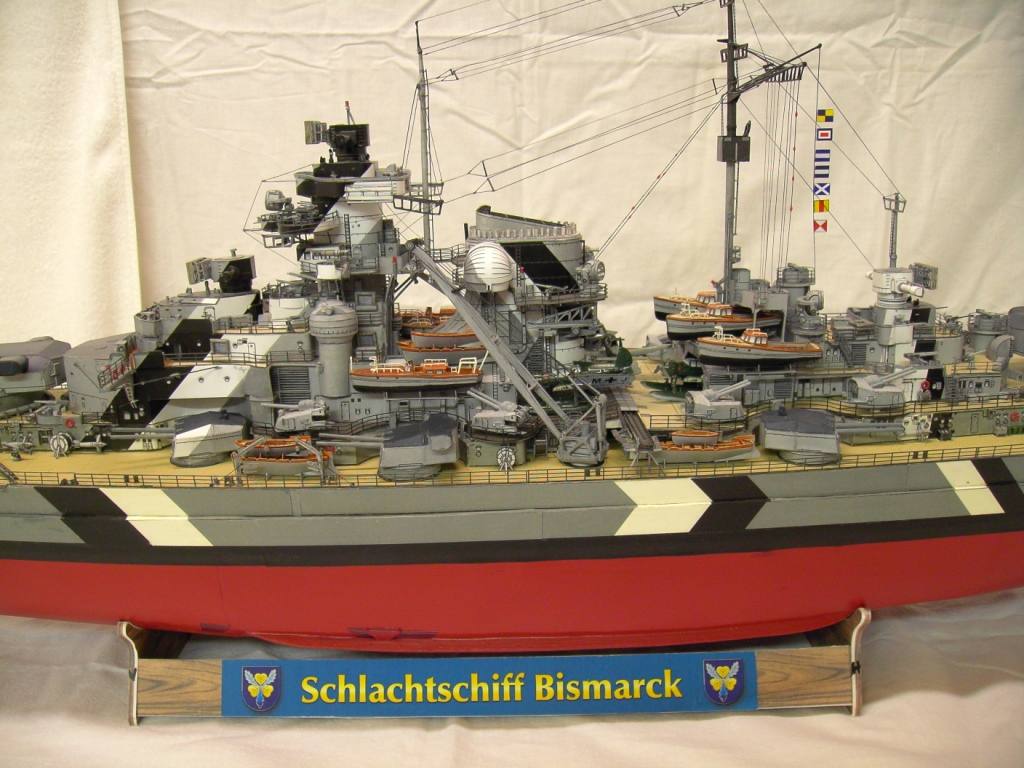 Military Paper Model: Bismarck Paper Model