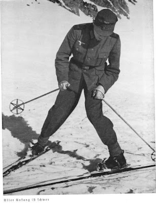 NAZI JERMAN: Foto Skijäger (Pasukan Ski) Nazi Jerman