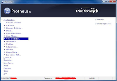 Thiago Cardoso - Infraestrutura TI: Microsiga -TOTVS Conhecimentos basicos