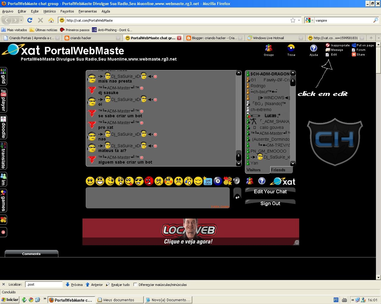 Mudando emoticons do xat | portal super tutorial