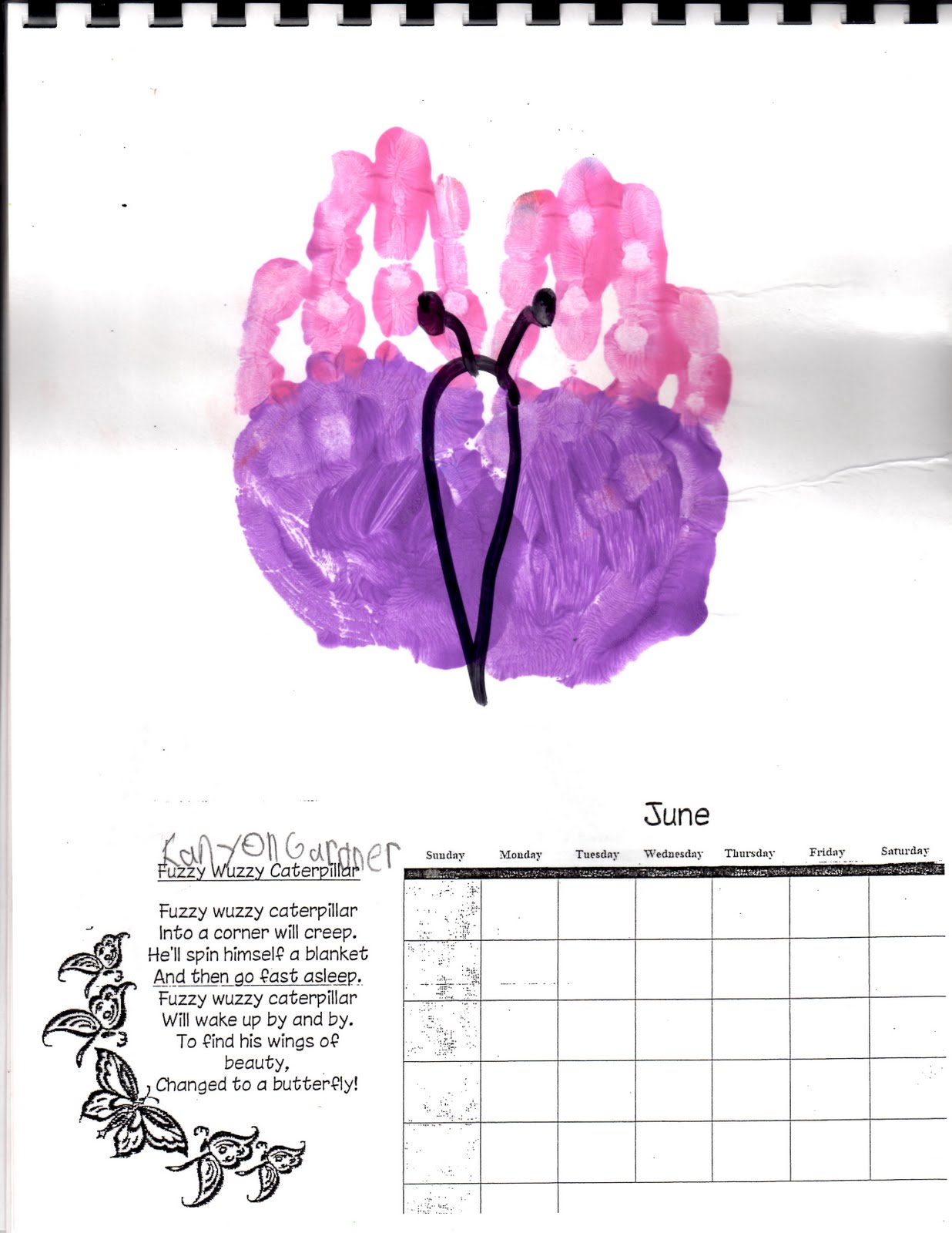 Tutorial Tuesday: Hand Print Calendar - Keeping it Simple