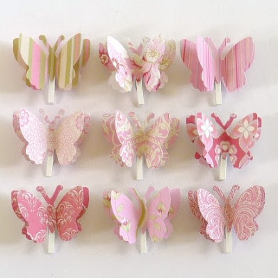 Beach Cottage Studio: Butterfly Clips, Grab Bag and Paper Butterflies