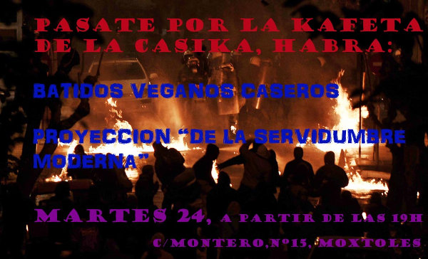SUPURANDO RABIA: Martes 24 de kafeta en el C.S.O.A en "La Casika" con ...