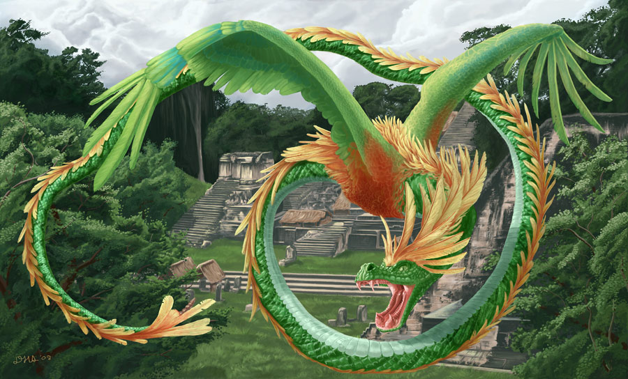 seres mitologicos: quetzalcóatl