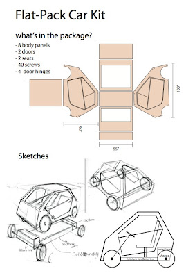 Sanghyun Samuel Kim's ART2GO: Design Challenge 2 : Flat-Pack Car Kit