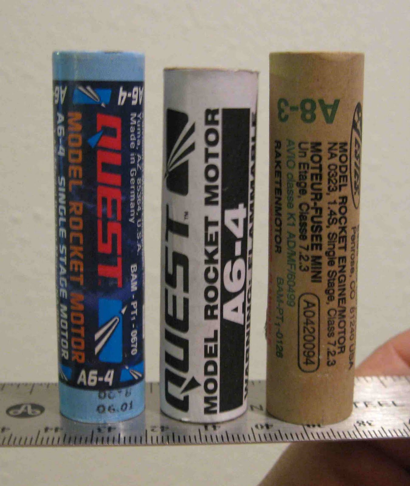 Model Rocket Engine Size Chart