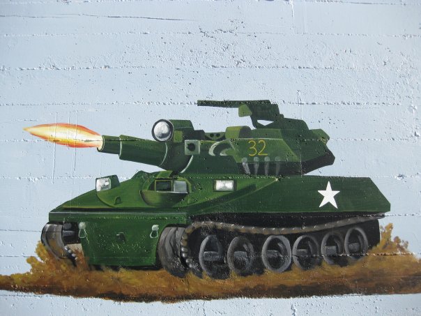 Cynthia Newberry's Creative Studio: Army Tank painted for American ...