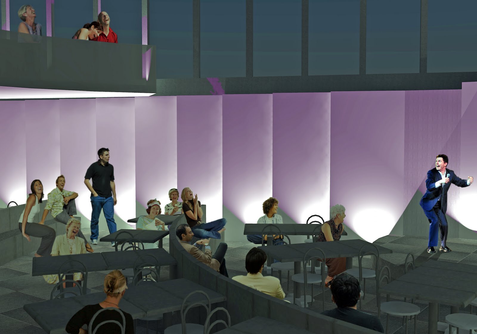 Think Creative: Interior Montage - Comedy Club