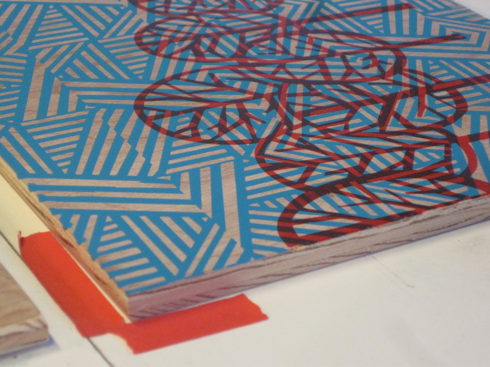 CuriousDoodles: Screen Printed Wood Panels
